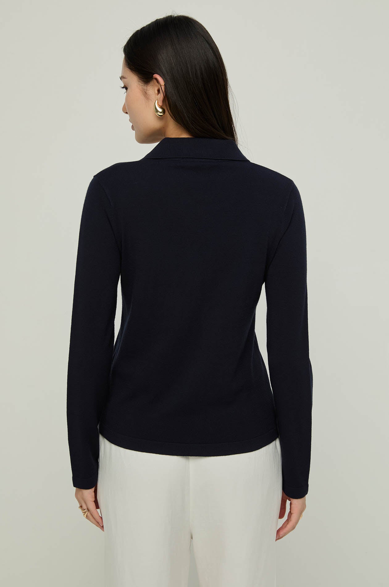 LONG SLEEVE LACE-UP KNITTED TOP – Royal Ivy Regatta Official Store